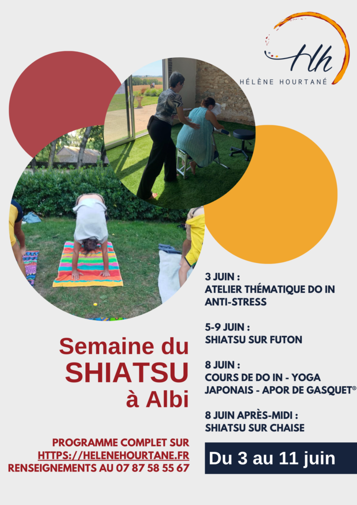 Programme de la semaine du Shiatsu à Albi - Hélène Hourtané